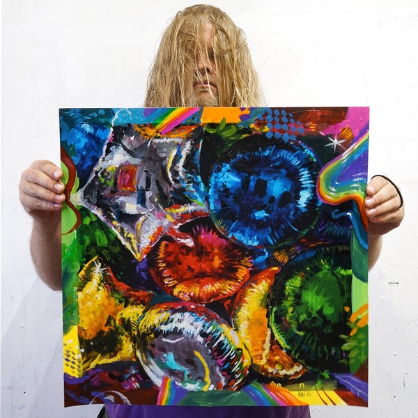 Adam J. O'Day "Balloons (Rose)" - Unique Hand-Panted Multiple - 20 x 2 ...