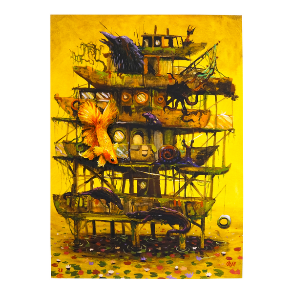 Adam J. O'Day "Betta Under the Gills" - Unique Hand-Painted Multiple ...