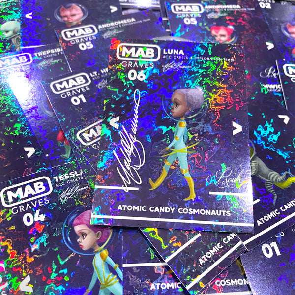 Mab Graves "Atomic Candy Cosmonauts" Artist Trading Cards - Factory Se ...