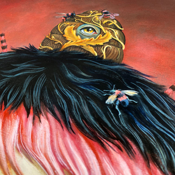 Laura Colors "Honey with Tea" - Hand-Embellished Edition of 10 - 16 x ...