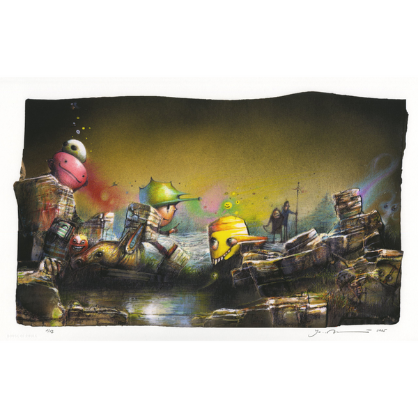 Josef Florian Krichbaum "Kid Guard At the Quarry" - Archival Print, Li ...