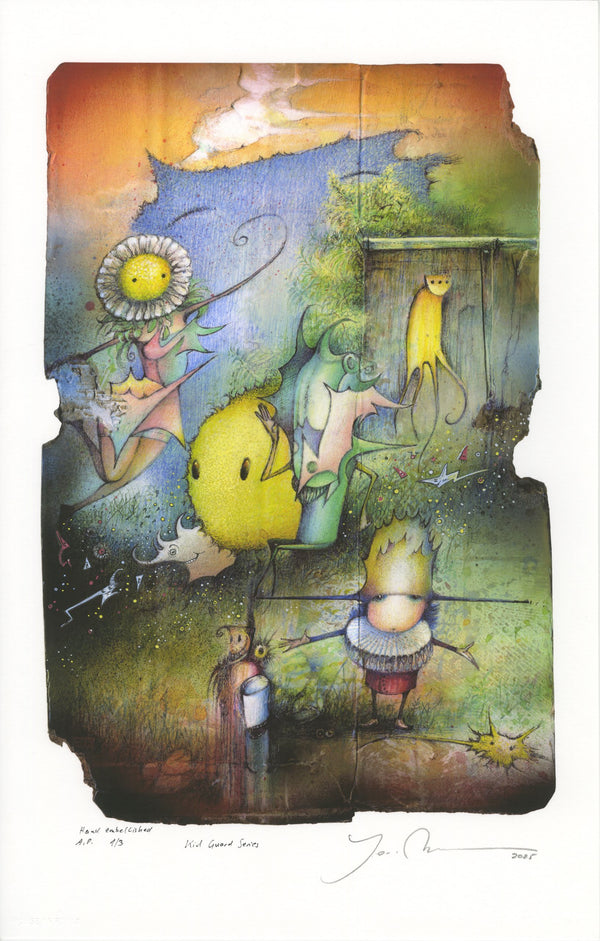 Josef Florian Krichbaum "Kid Guard, Mr. Green and Friends" - Hand-Embe ...