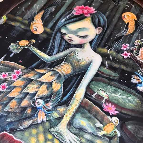 Laura Colors "River Legend" - Hand-Embellished Edition of 5 - 14 x 17 ...