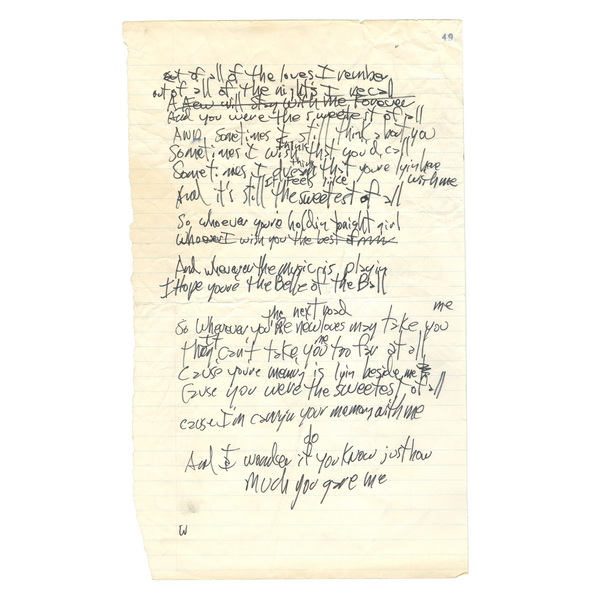 Shel Silverstein - Hand-Written Song Lyrics - House of Roulx