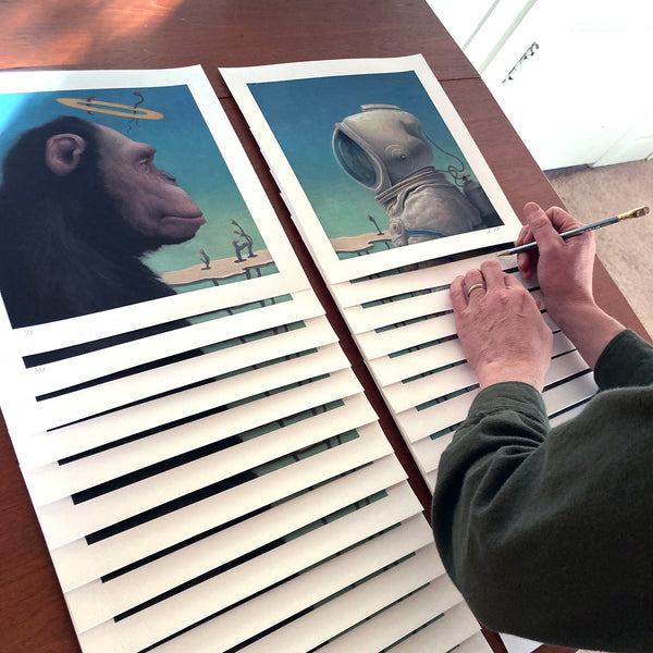 Chris Leib "Uncommon Agreement" - Limited Diptych Edition of 15 - 12 x ...