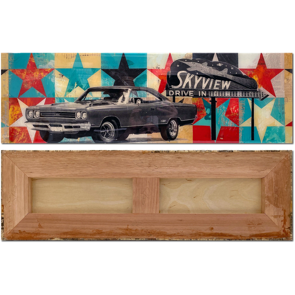 Robert Mars "Friday Drive In" - Original Painting & Hand-Embellished A ...