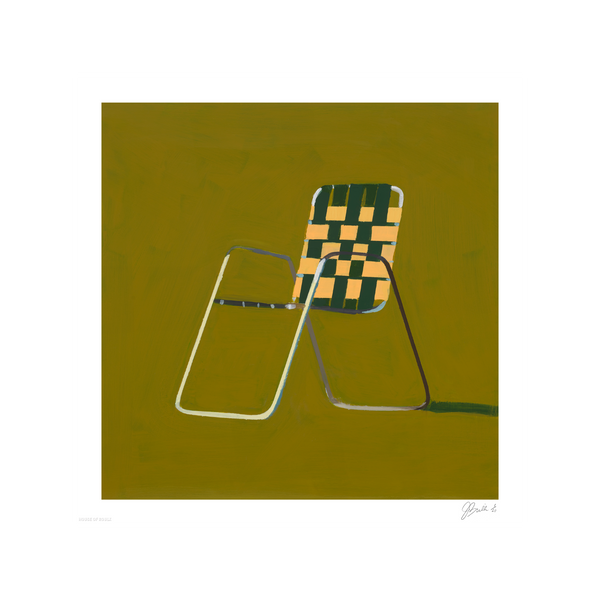 Jessica Brilli "Green Lawn Chair" - Archival Print, Limited Edition of ...