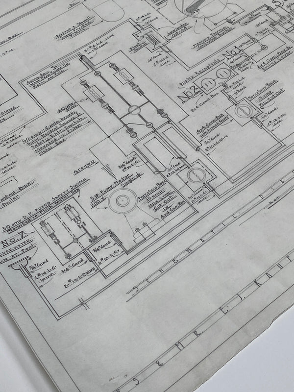 Frank Lloyd Wright - Original 'Fallingwater' Architectural Drawing ...