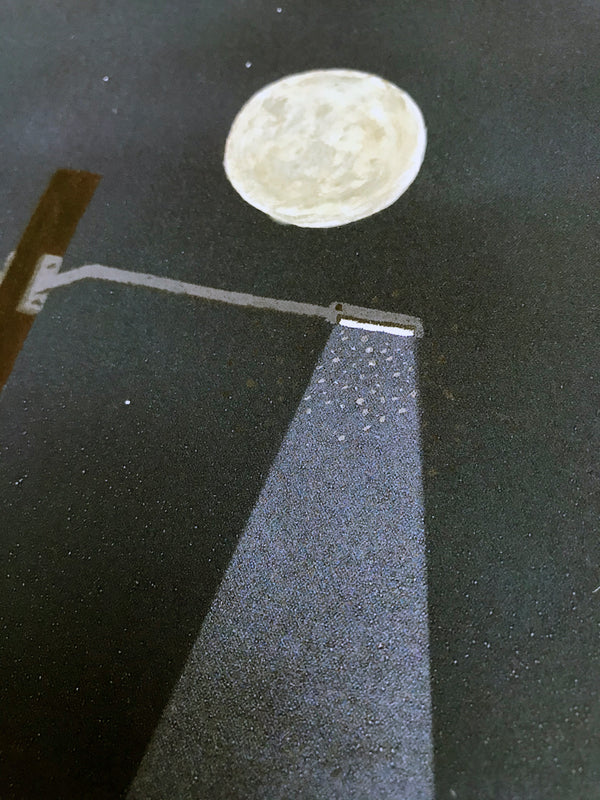 Max Seckel "Walking at Night" - Hand-Embellished Edition of 5 - 13 x 1 ...