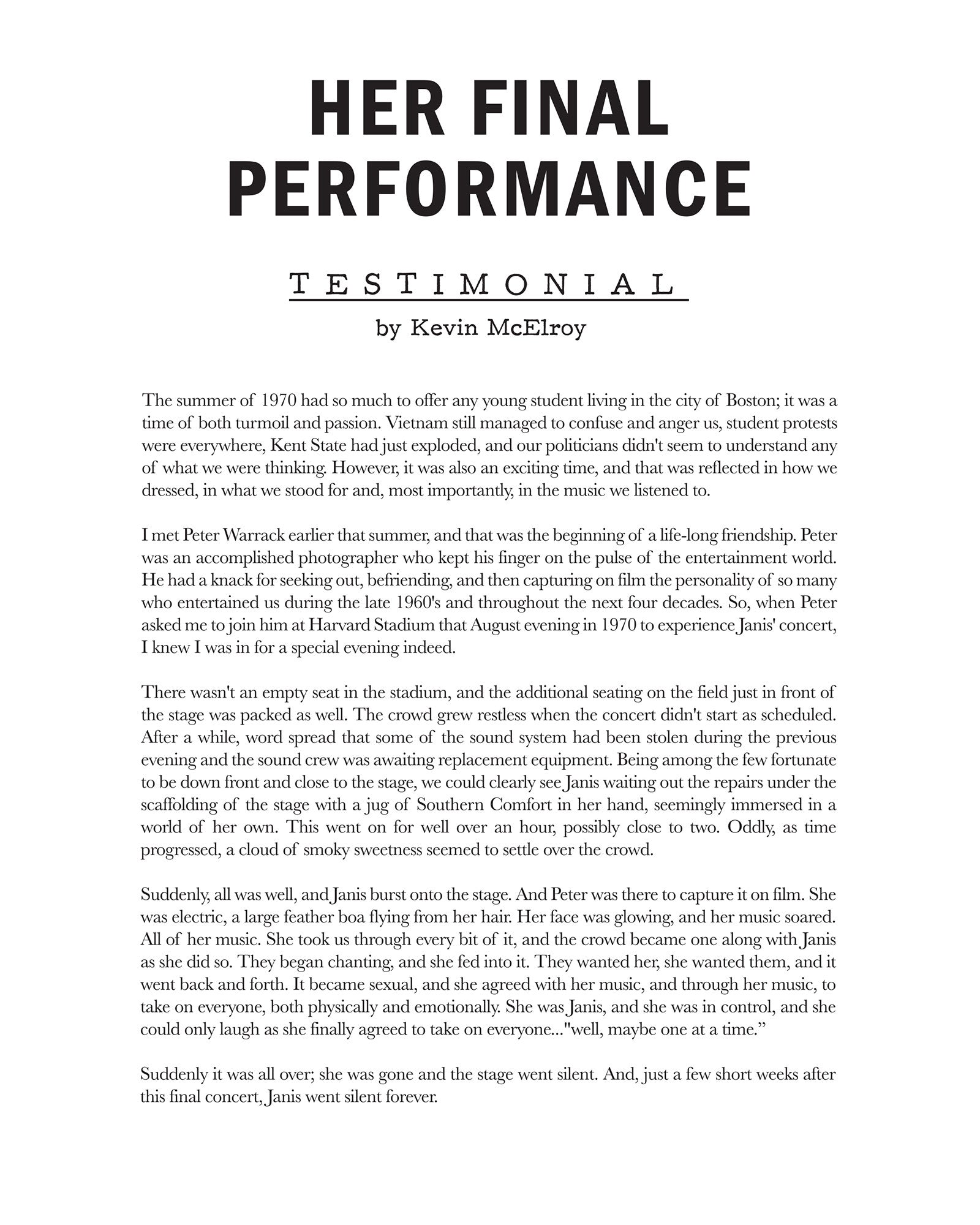 Janis Joplin (by Peter Warrack) - Limited Edition, Box Set - House of Roulx