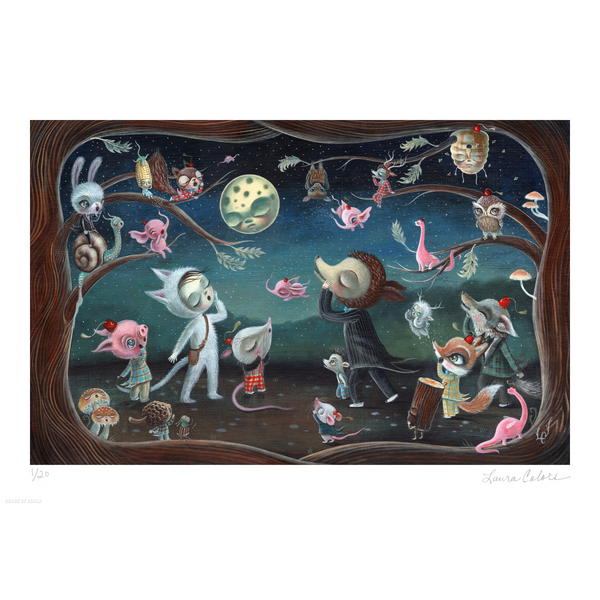 Laura Colors "Calling Out to Mother Moon" - Archival Print, Limited Ed ...