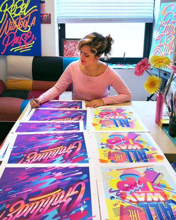 Queen Andrea "All the Way Up" - Hand-Embellished Edition of 5 - 14 x 1 ...