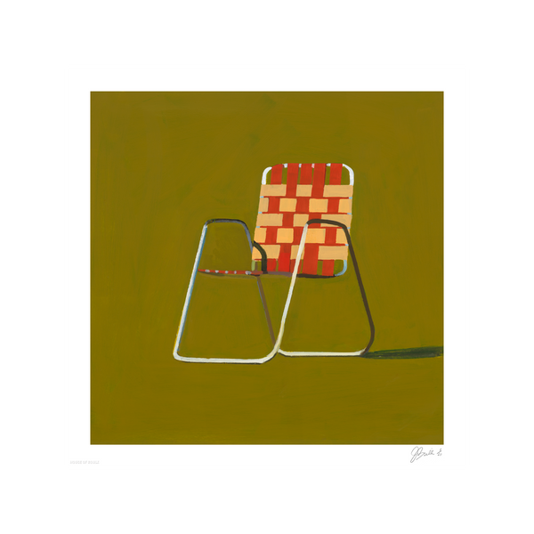 Jessica Brilli "Red Lawn Chair" - Archival Print, Limited Edition of 2 ...