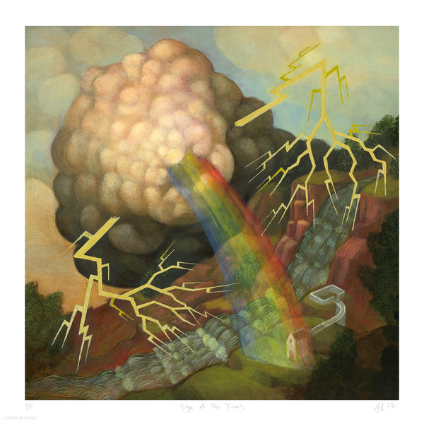 Alex Kuno "Sign of the Times" - Hand-Embellished Edition of 5 - 17 x 1 ...