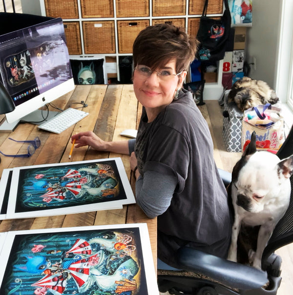 Laura Colors "Le Cirque Aquatique" - Archival Print, Limited Edition o ...